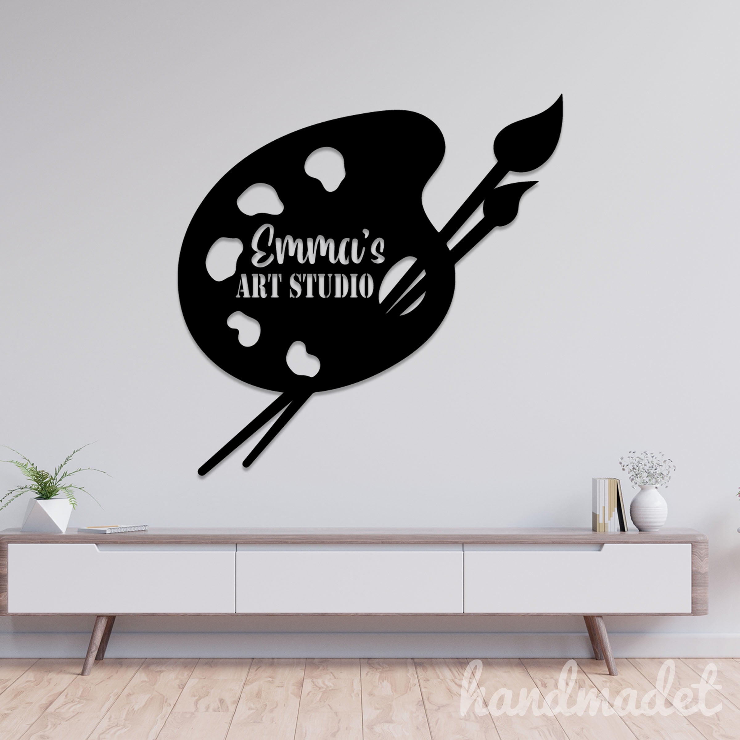 Handmadetneonsign Art Studio Metal Wall Art Light, Studio Metal Sign ...