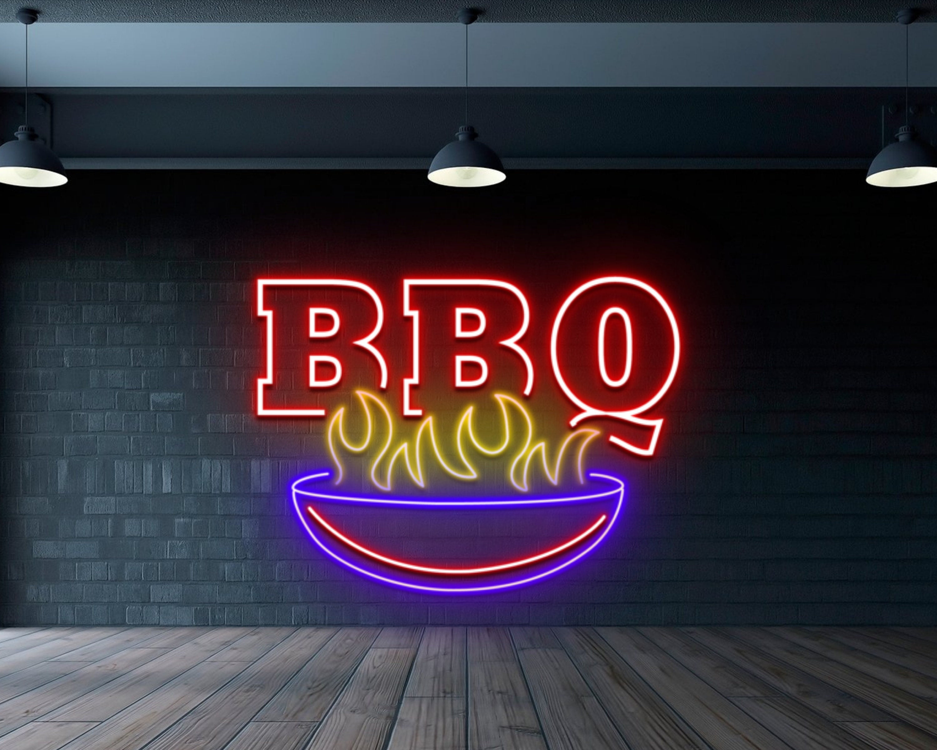 Handmadetneonsign BBQ Neon Sign, BBQ party Neon Sign, Custom Neon, Sign ...