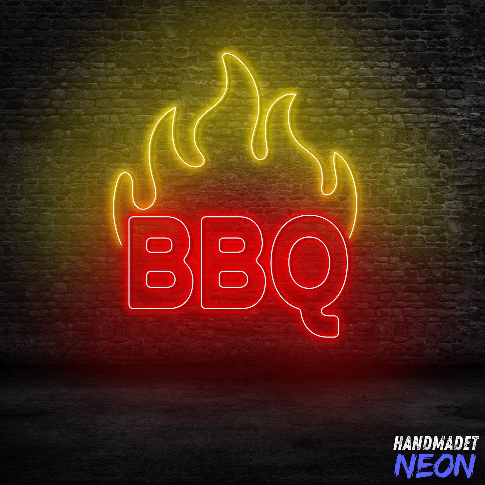 Handmadetneonsign BBQ Neon Sign For Grill Area, Neon Light Wall Art ...