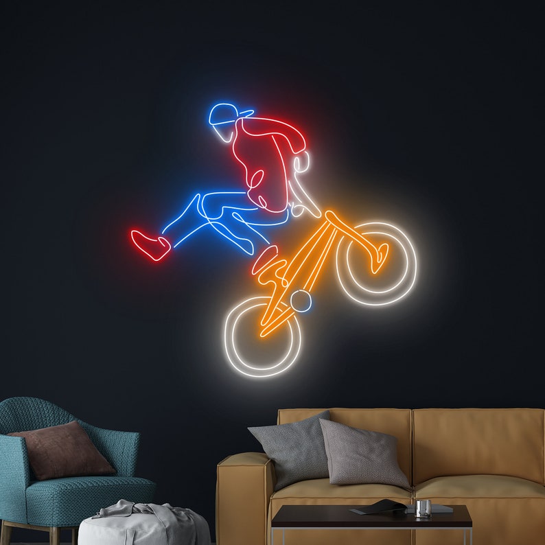 Handmadetneonsign BMX Freestyle Sport Neon Sign, BMX Freestyle Art ...