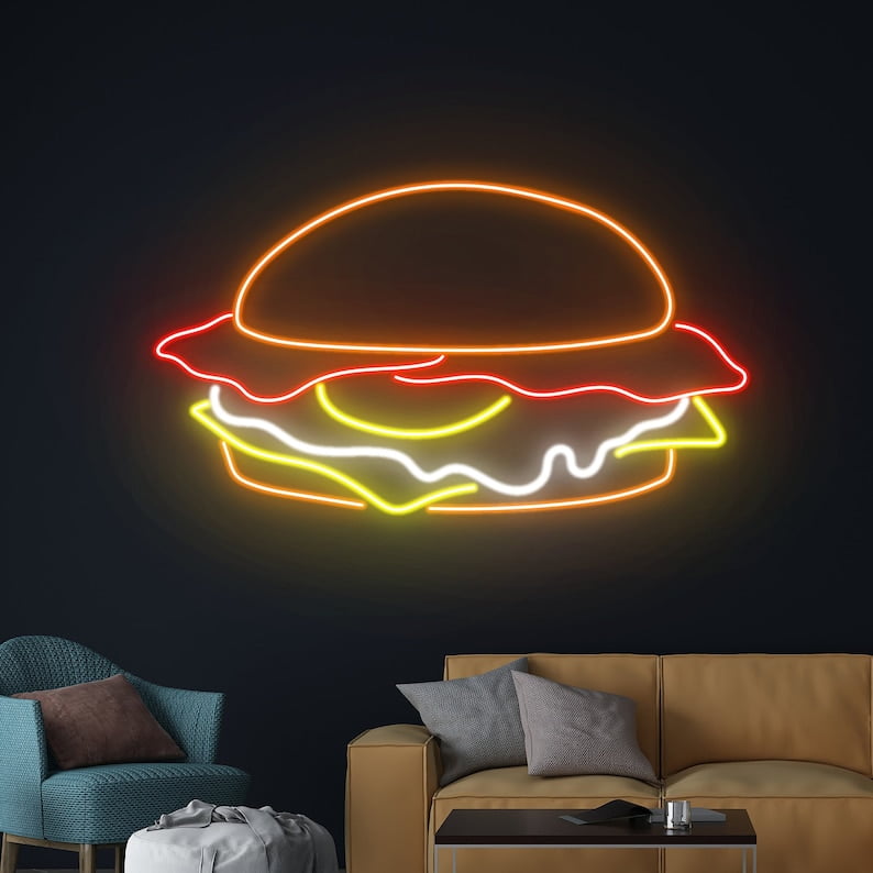 Handmadetneonsign Bacon Egg Cheese Neon Sign, Bacon Egg Cheese Sandwich ...