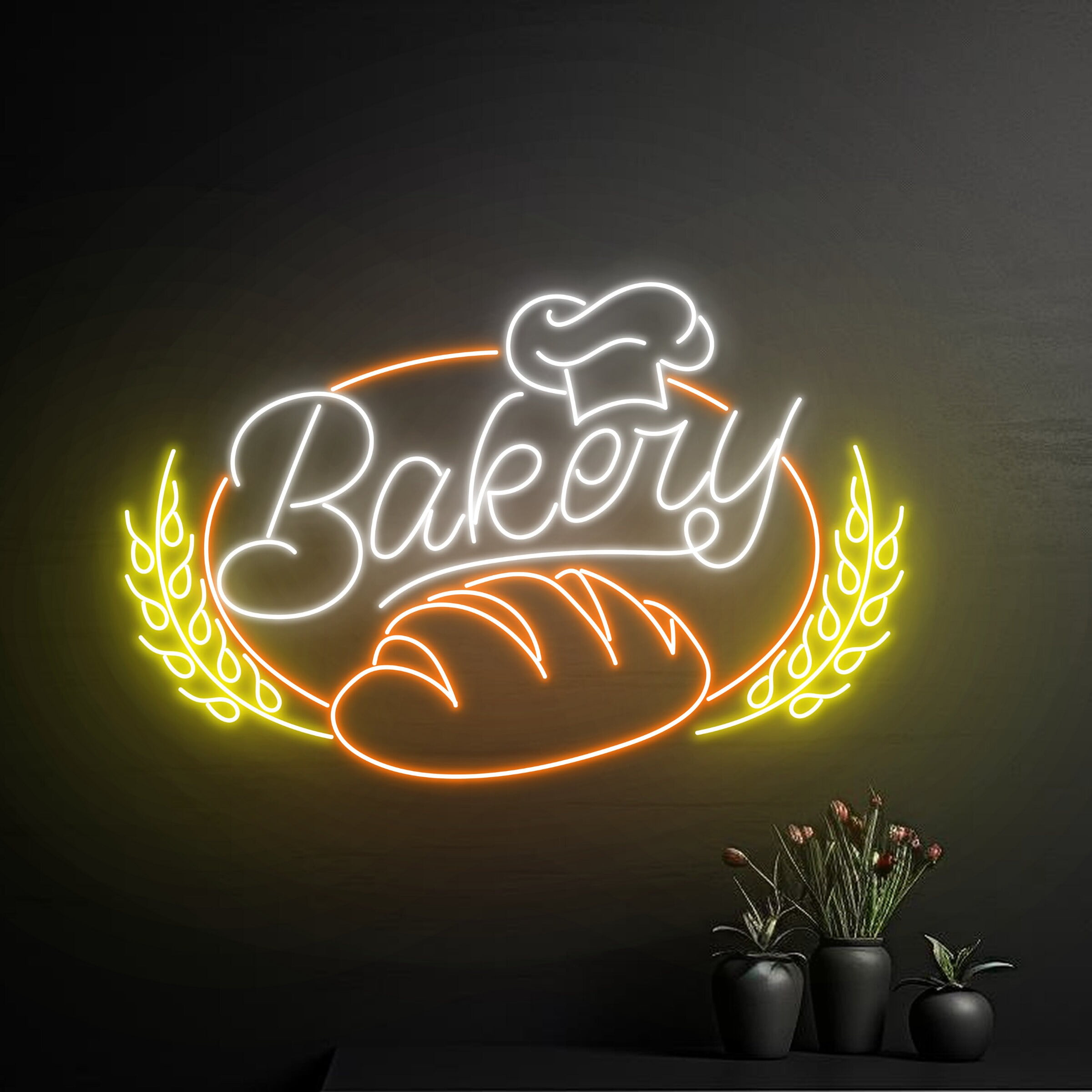 Handmadetneonsign Bakery Neon Sign, Bakery Led Lights, Bakery Neon ...