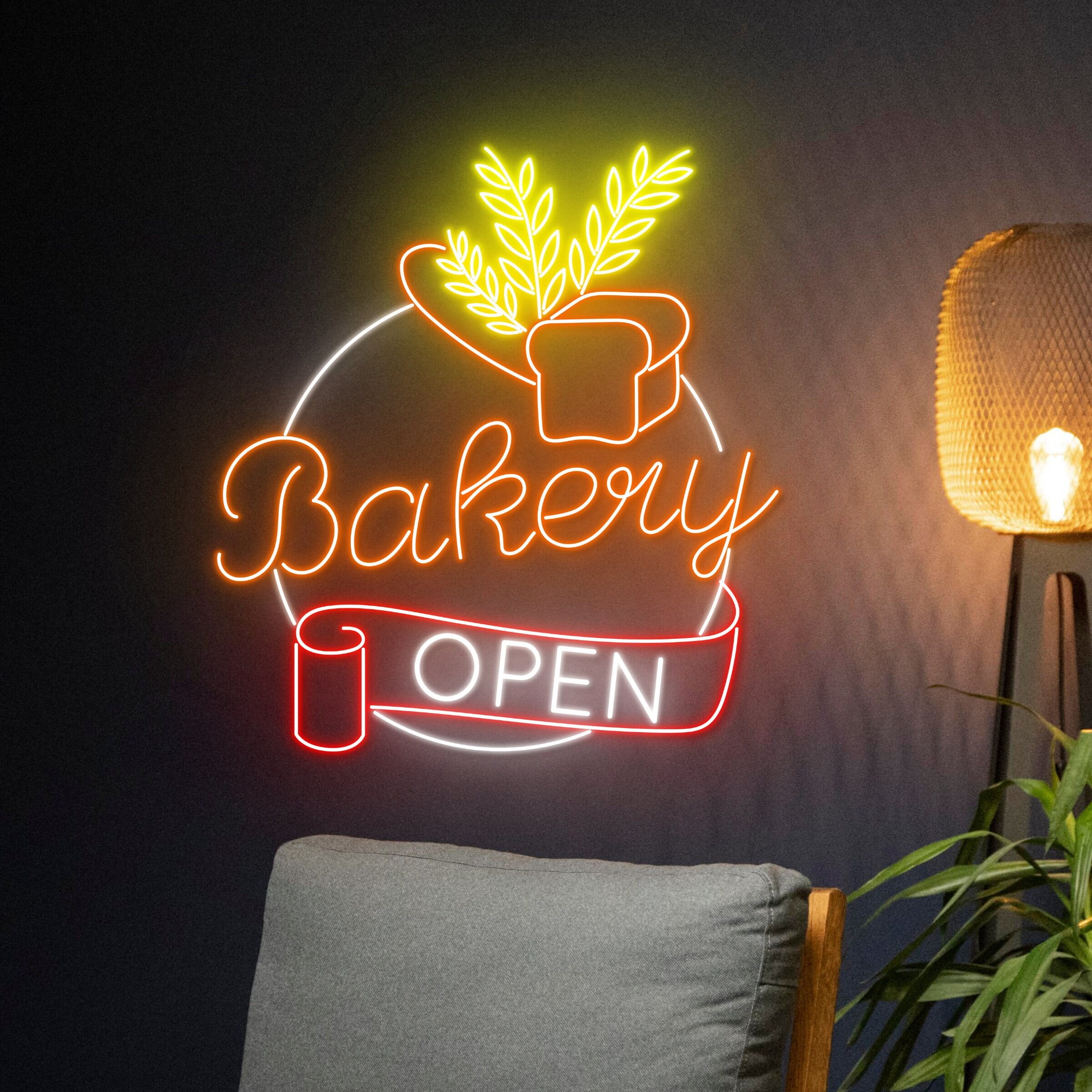 Handmadetneonsign Bakery Open Neon Sign, Open Bakery Led Light, Bakery ...