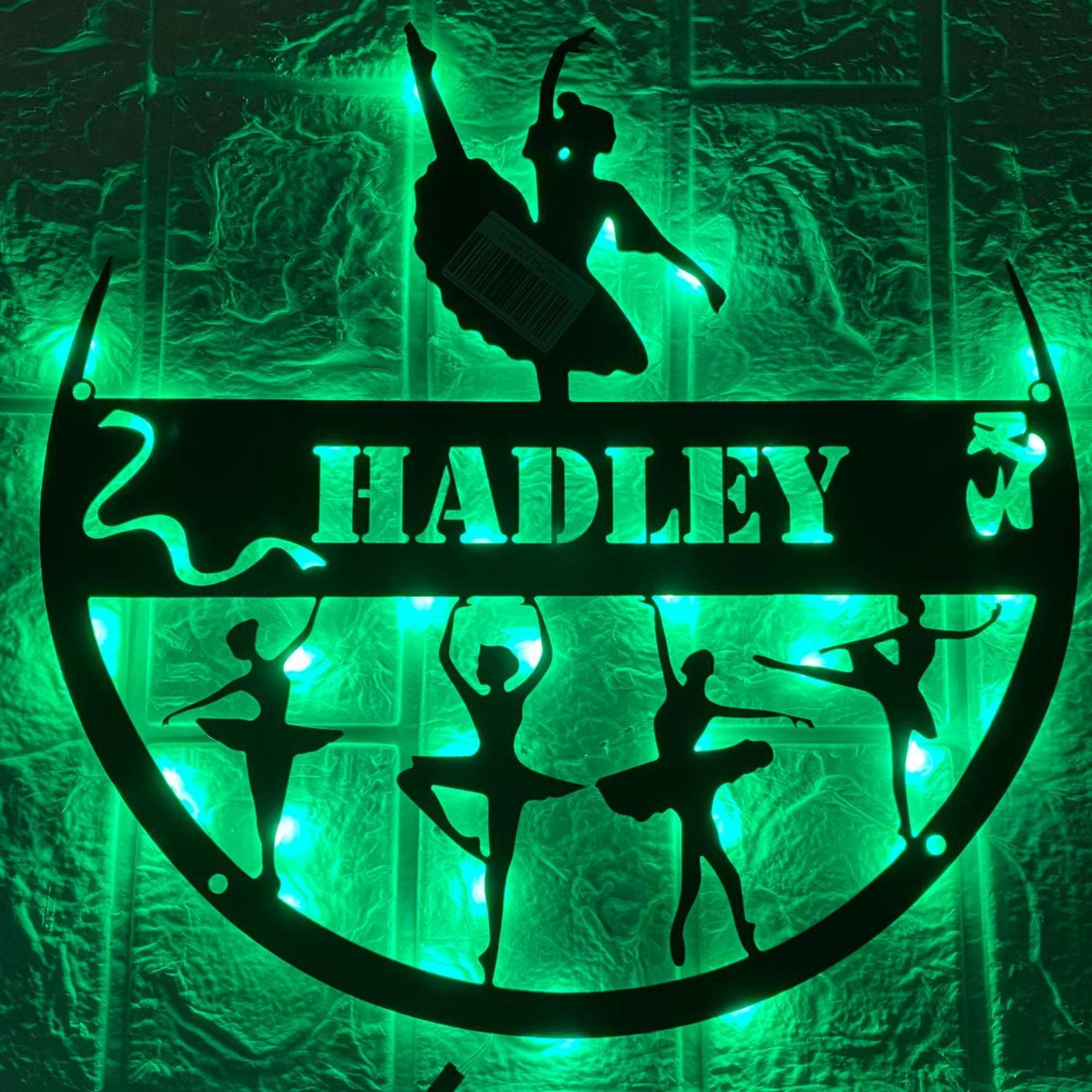Handmadetneonsign Ballet Dancer Metal Wall Art Light, Dancer Metal Sign ...