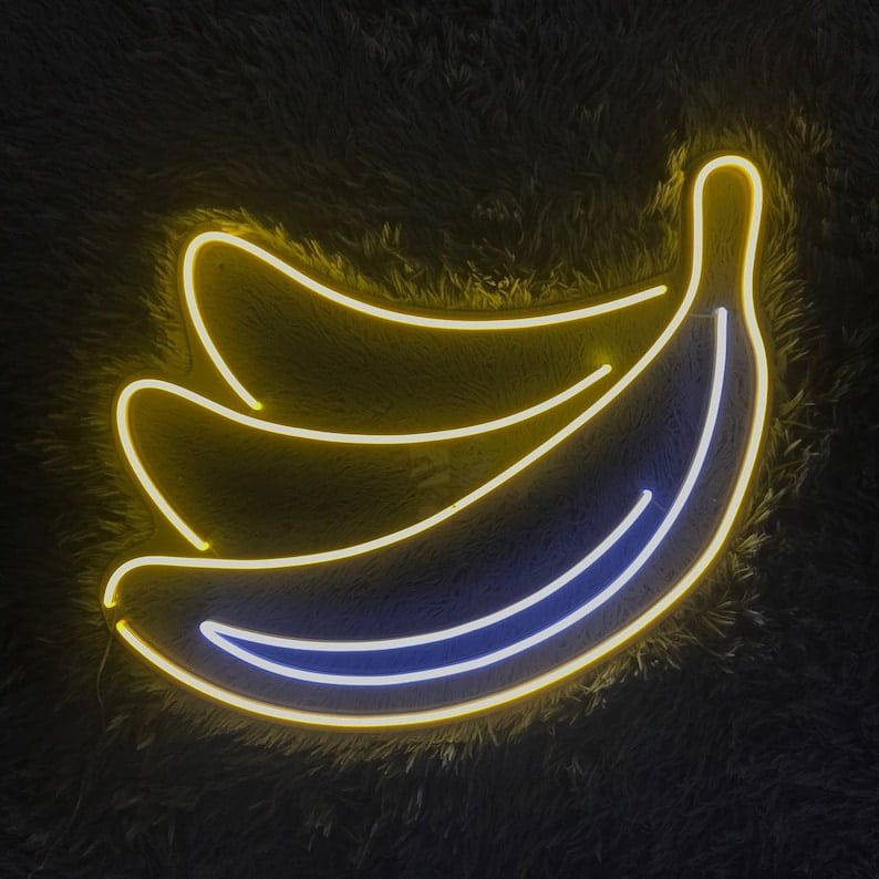 Handmadetneonsign Banana Led Sign, Banana Led Sign, Wall Decor, Bar ...