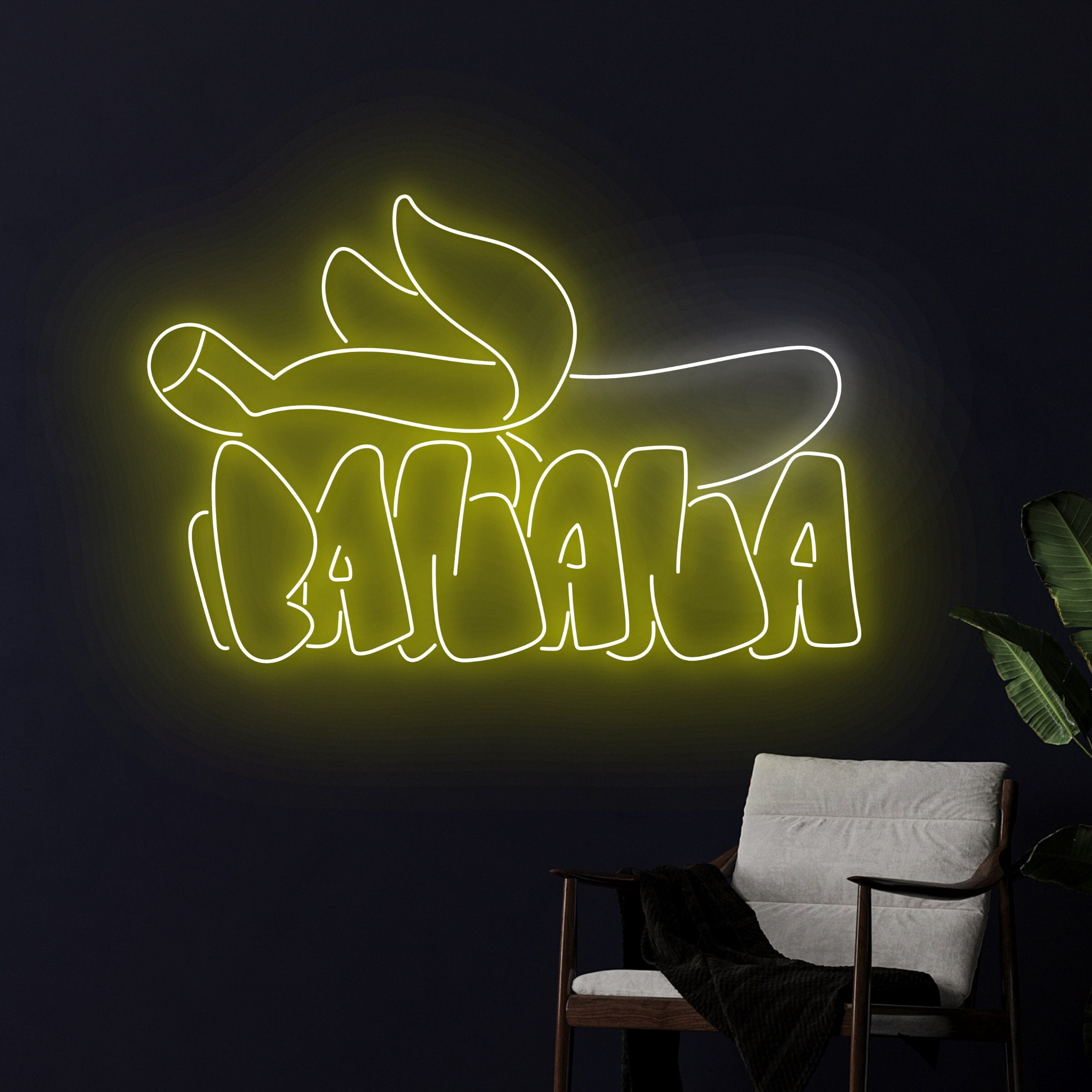 Handmadetneonsign Banana Neon Sign, Banana LED Sign, Banana Fruit Neon ...