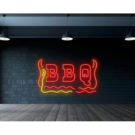 Handmadetneonsign Barbecue Neon Sign, BBQ party Neon Sign, Custom Neon ...
