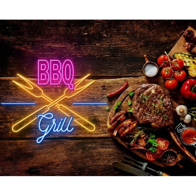 Handmadetneonsign Barbecue party Neon Sign, BBQ party Neon Sign, Custom ...