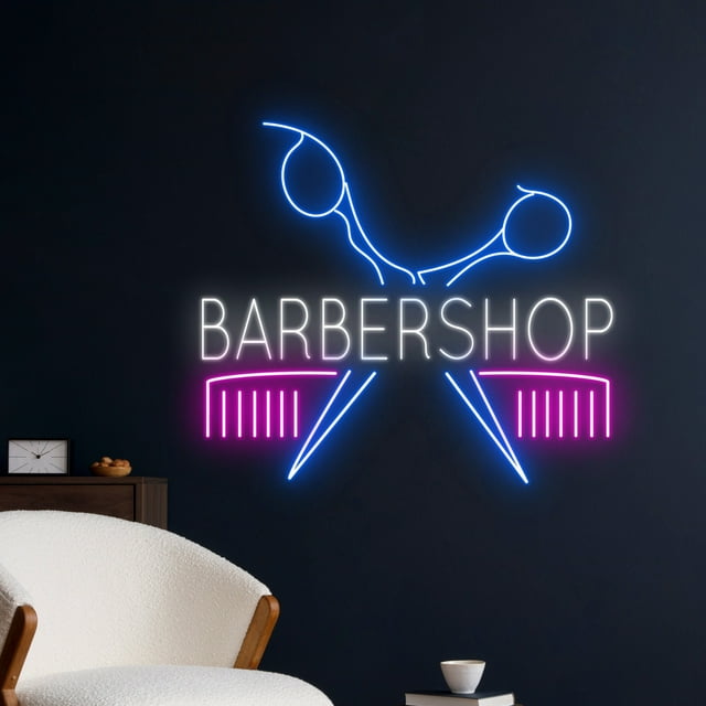 Handmadetneonsign Barber Shop Led Sign, Barber Shop Neon Sign, Barber ...