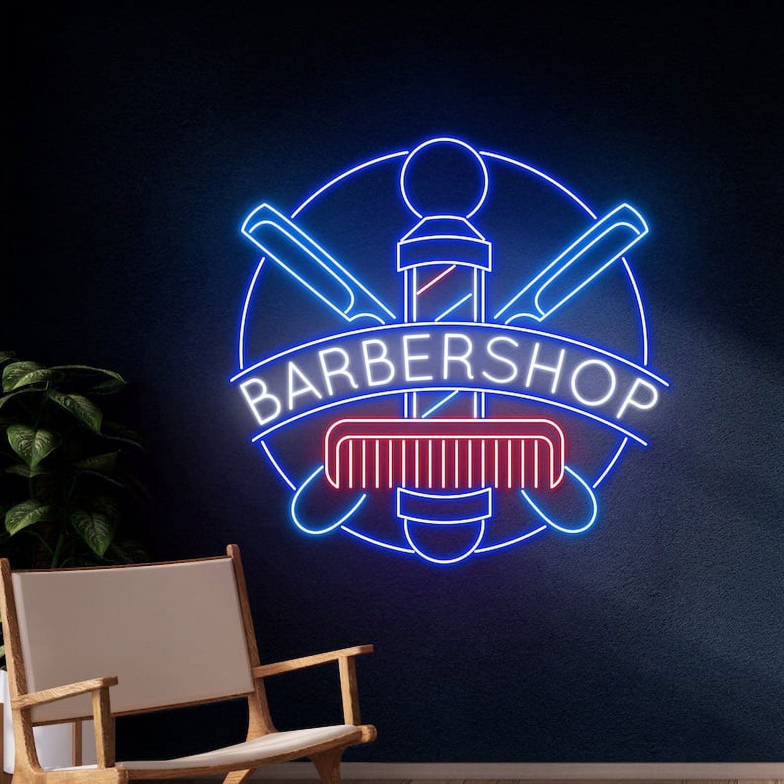 Handmadetneonsign Barber Shop Led Sign, Barber Shop Neon Sign, Barber ...