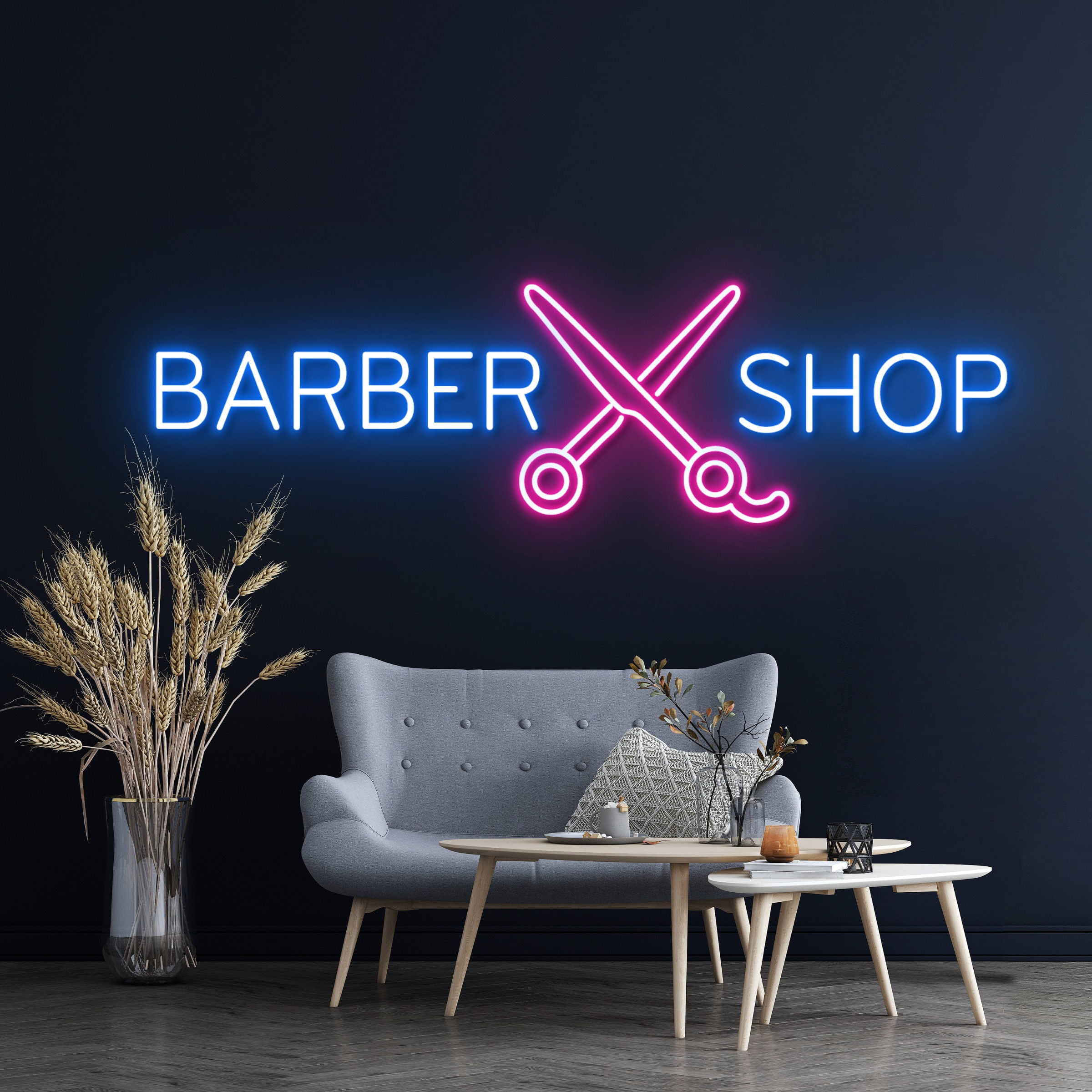 Handmadetneonsign Barber Shop Led Sign, Barber Shop Neon Sign, Wall ...