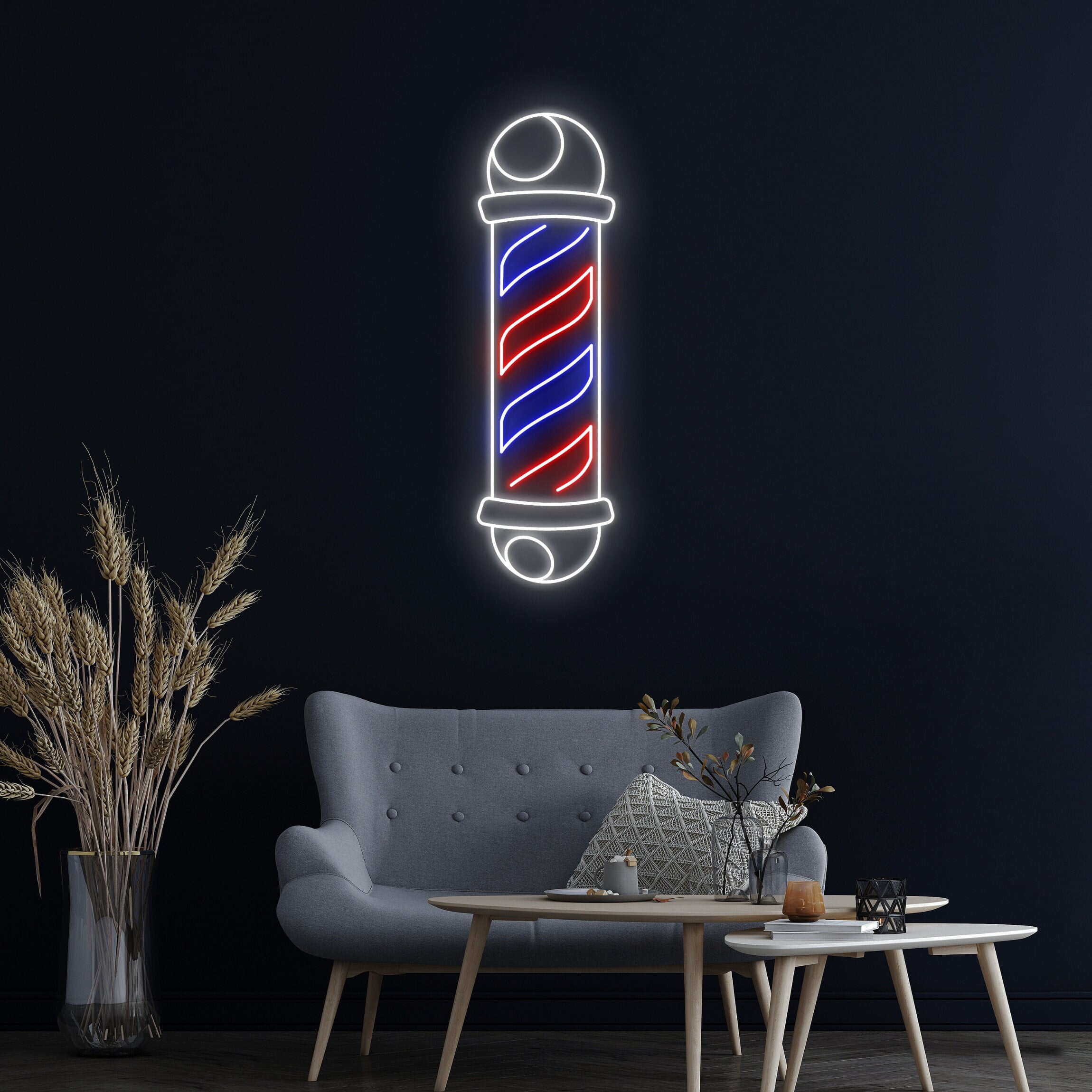 Handmadetneonsign Barber Shop Led Sign, Barber Shop Neon Sign, Wall ...