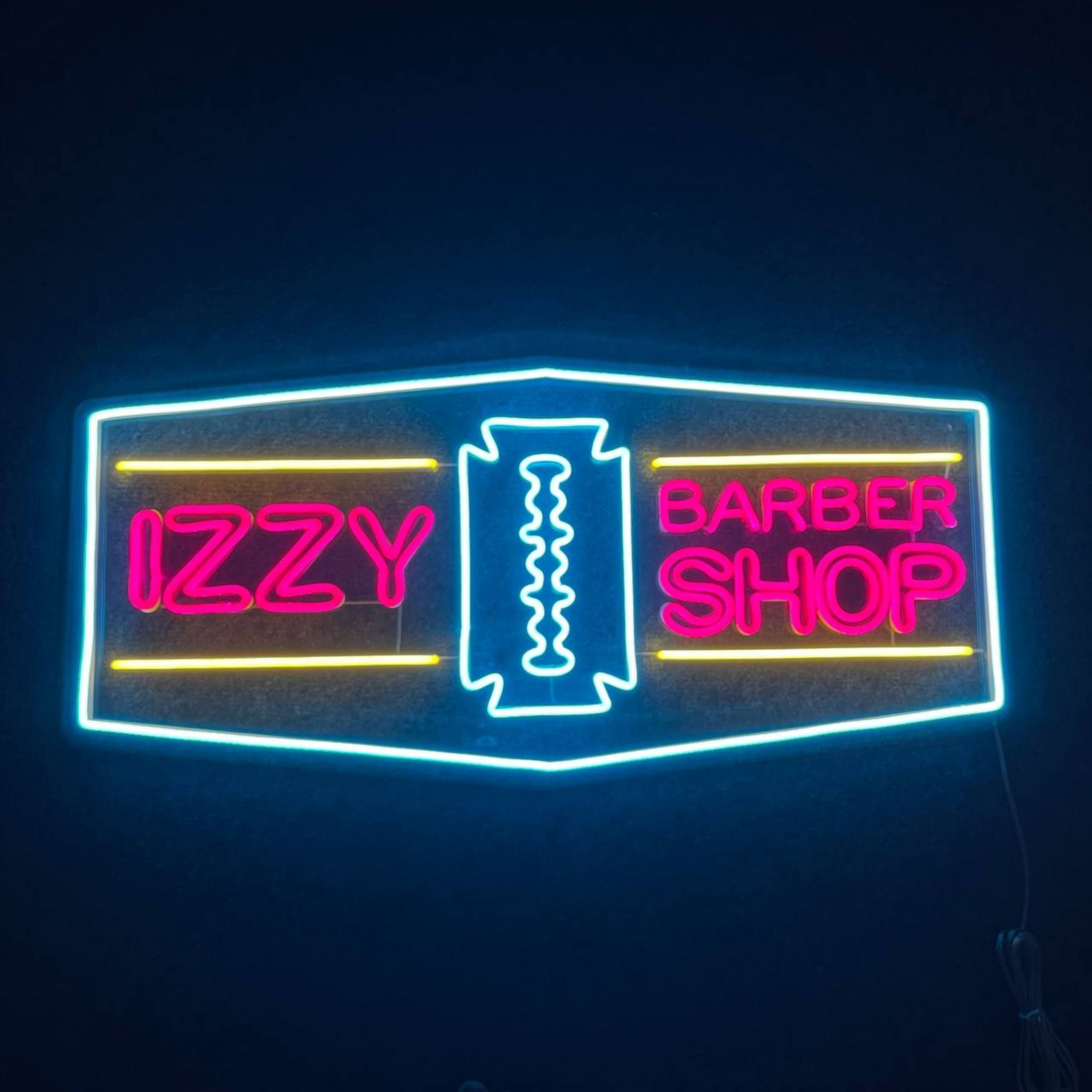 Handmadetneonsign Barber Shop Neon Sign, Barber Shop Wall Art Decor ...