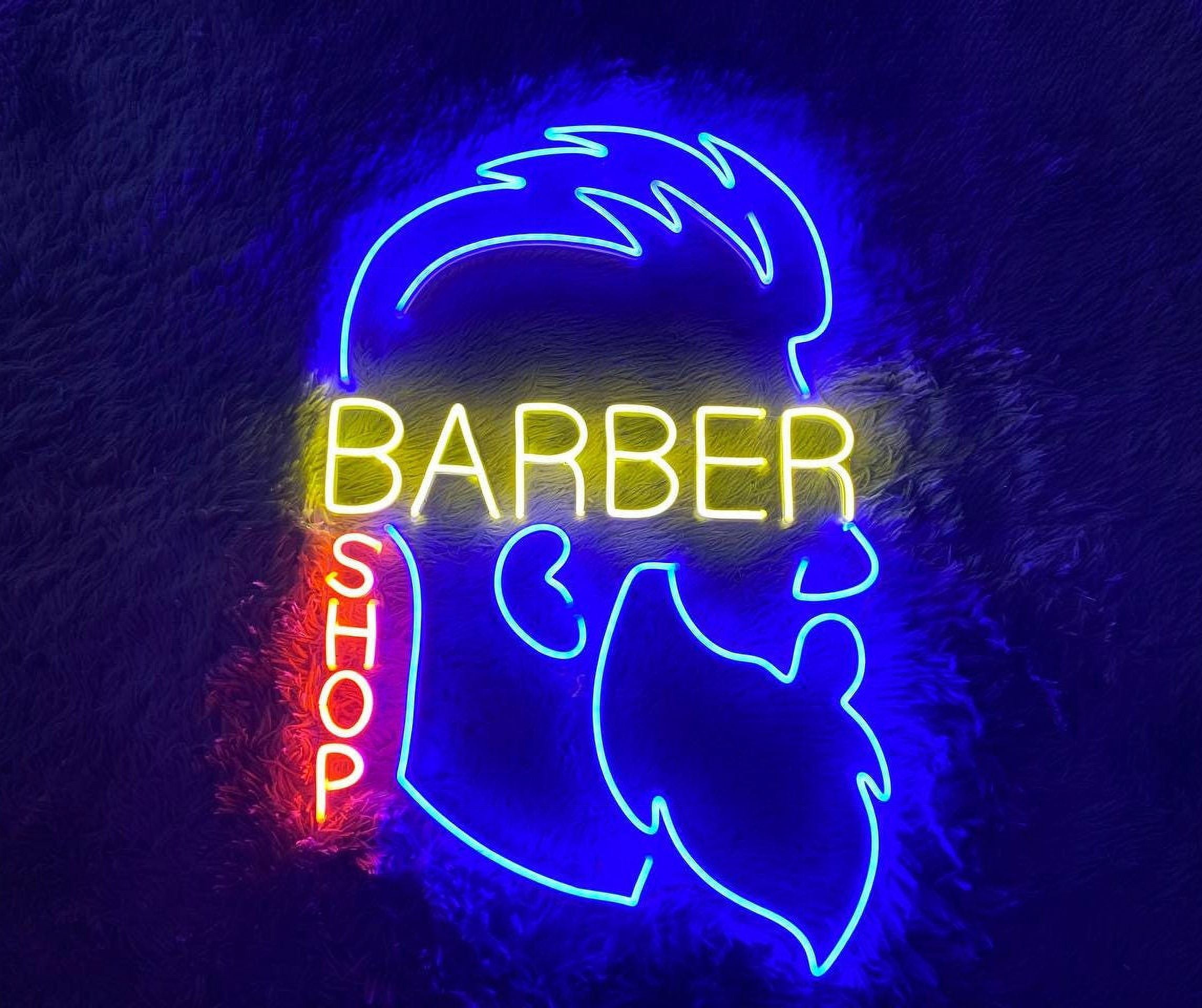 Handmadetneonsign Barber shop Led Sign, Barber Neon Sign, Wall Decor ...