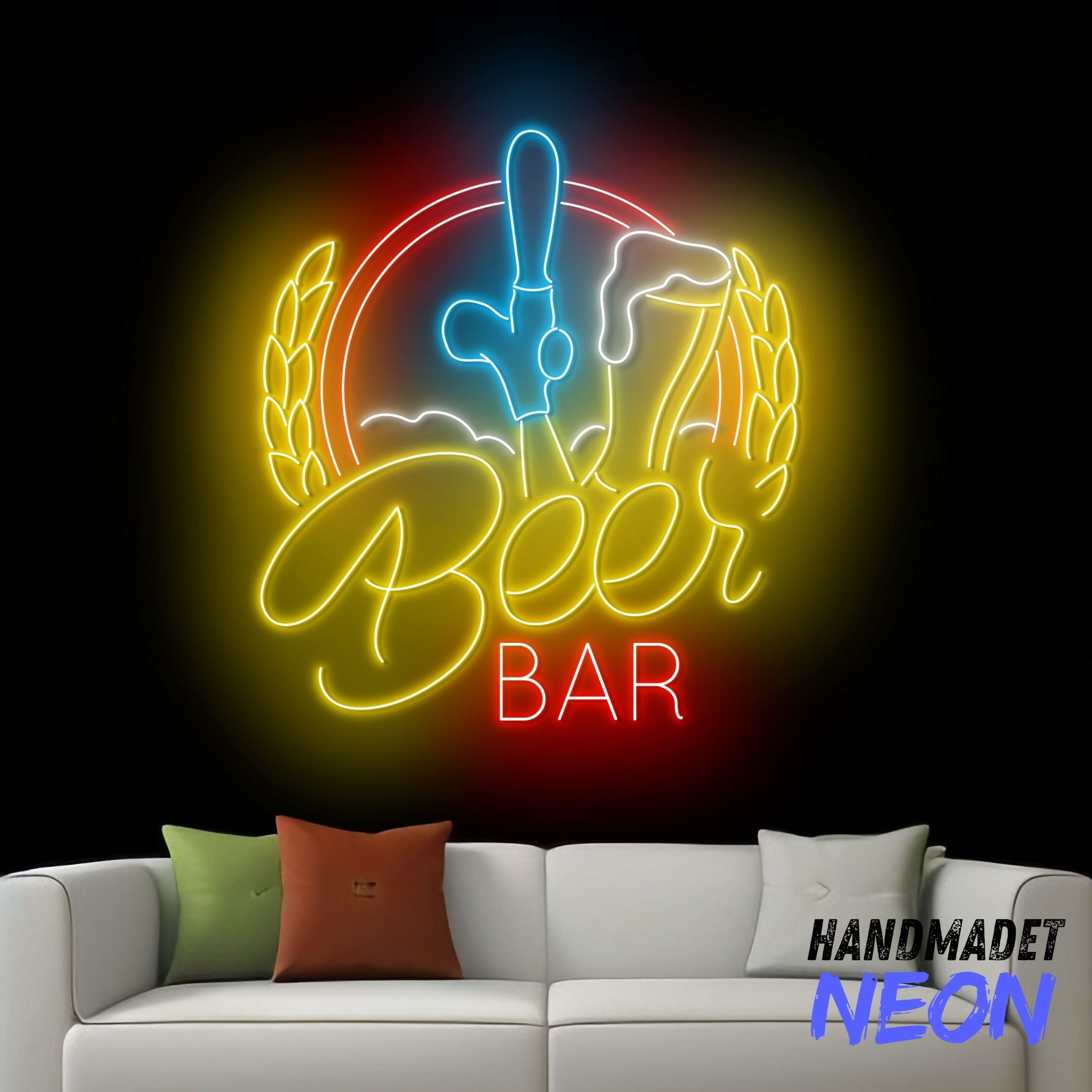 Handmadetneonsign Beer Bar Neon Sign, Beer Led Sign, Beer Bar Open Wall ...