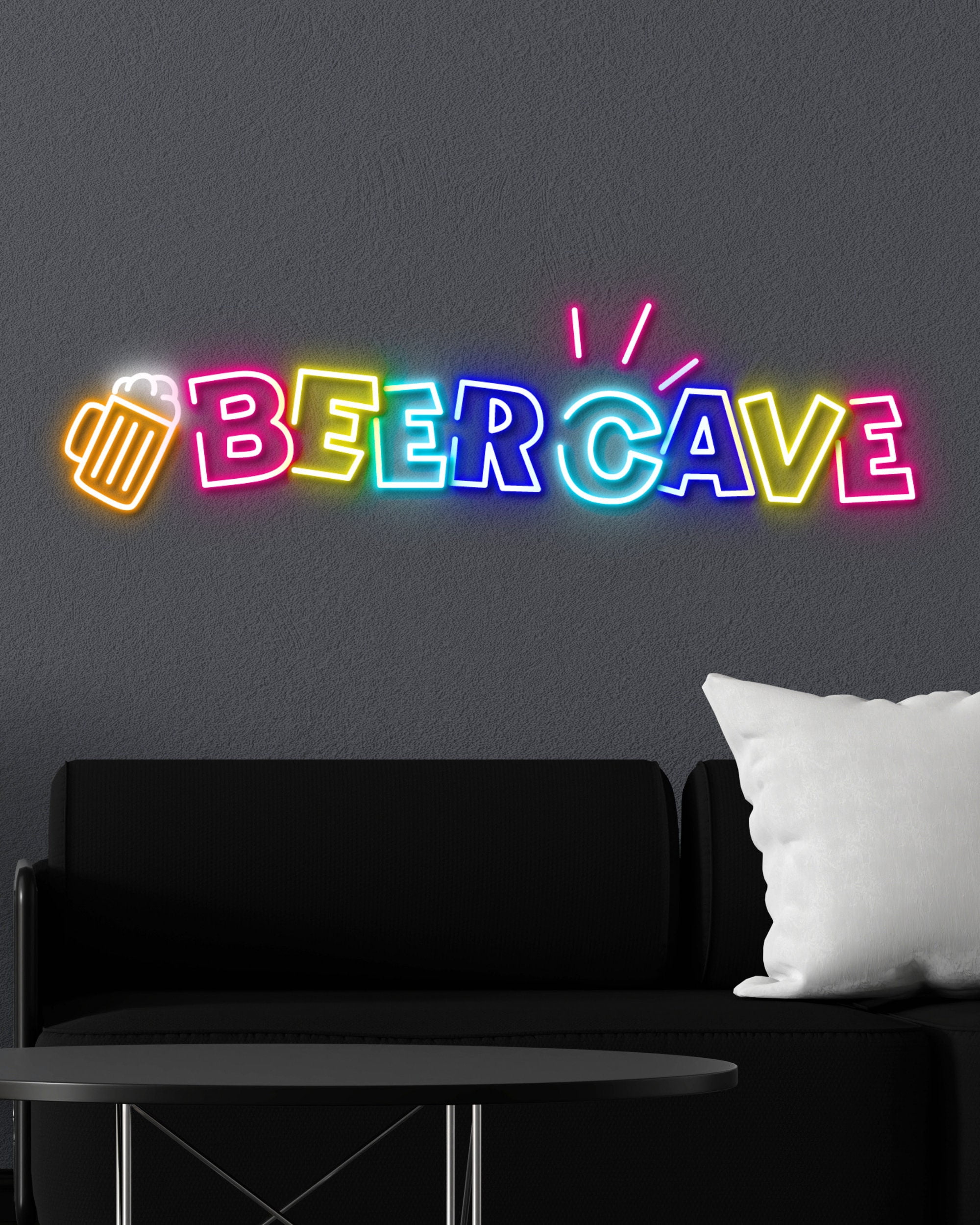 Handmadetneonsign Beer Cave Neon Sign, Shop Sign Beer Cafe Neon Sign ...
