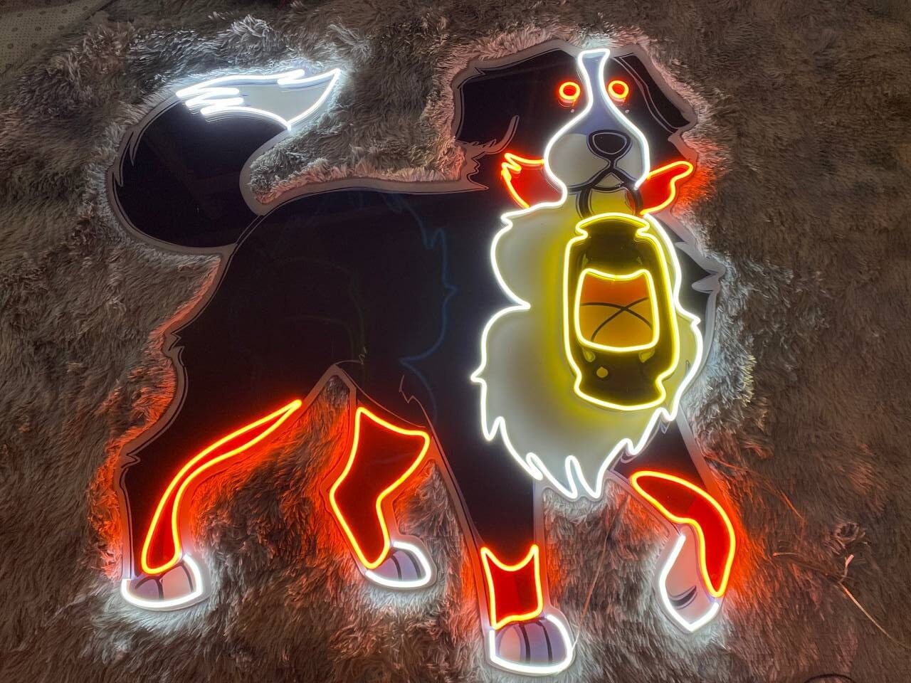 Handmadetneonsign Bernese dog Neon Sign,Animal Neon Sign,Led Neon Sign ...