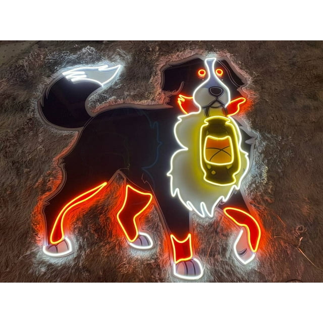 Handmadetneonsign Bernese dog Neon Sign,Animal Neon Sign,Led Neon Sign ...