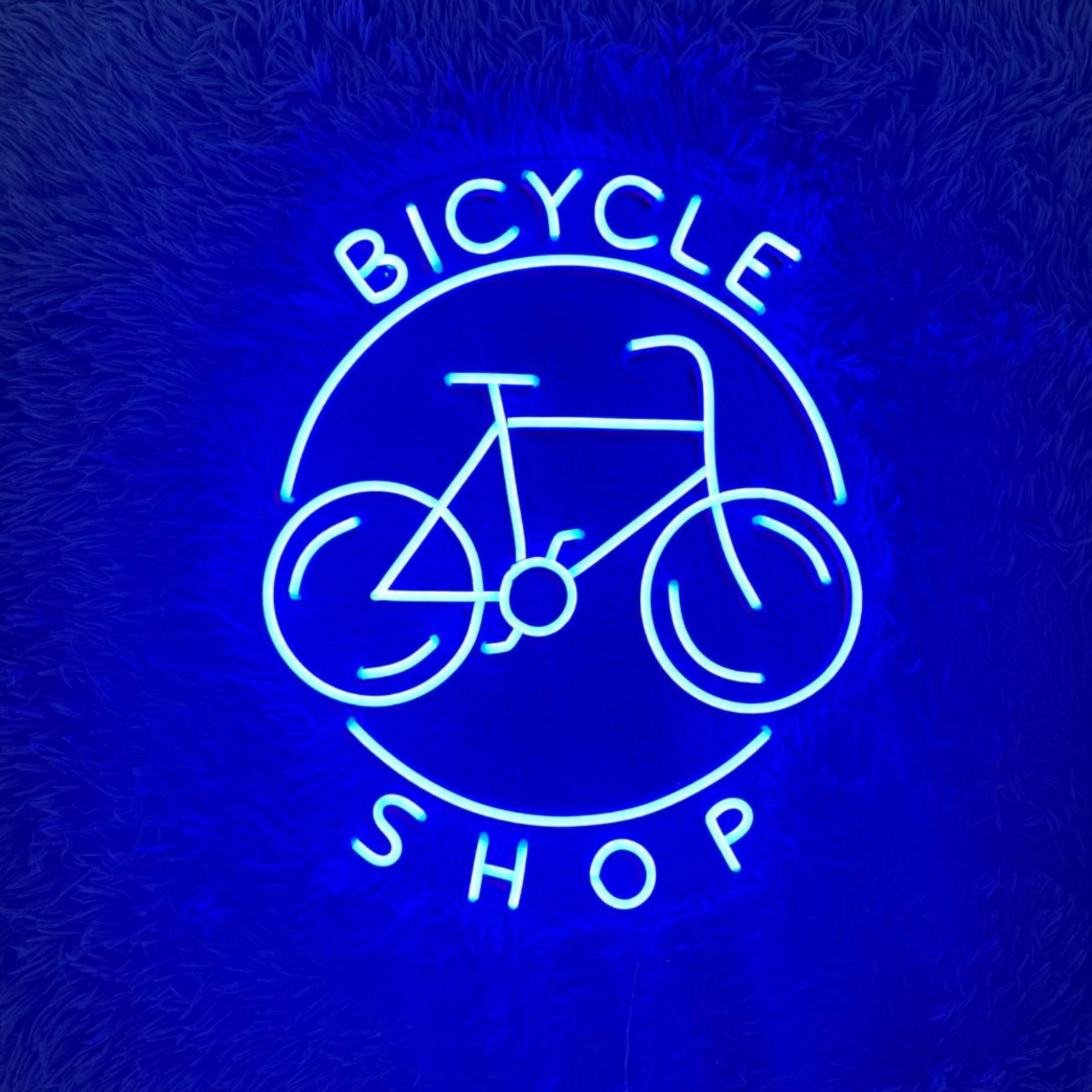 Handmadetneonsign Bicycle Shop Neon Signs, Bicycle Shop LED Lights ...