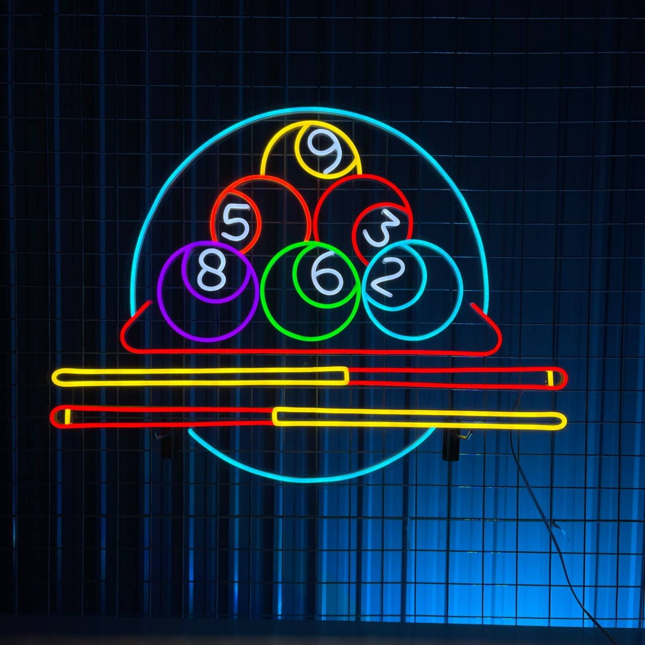 Handmadetneonsign Billiard Neon Sign, Pool And Snooker Neon Light Wall ...