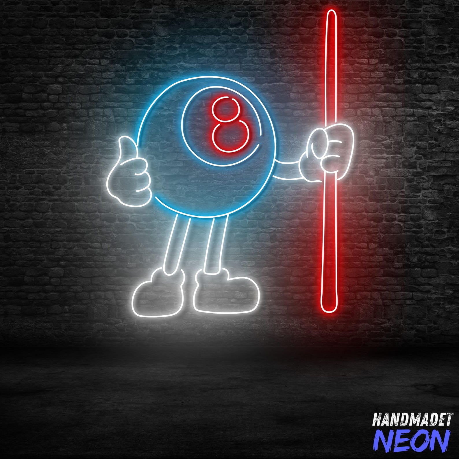 Handmadetneonsign Billiards Neon Sign For Game Room Decor, Billiards ...