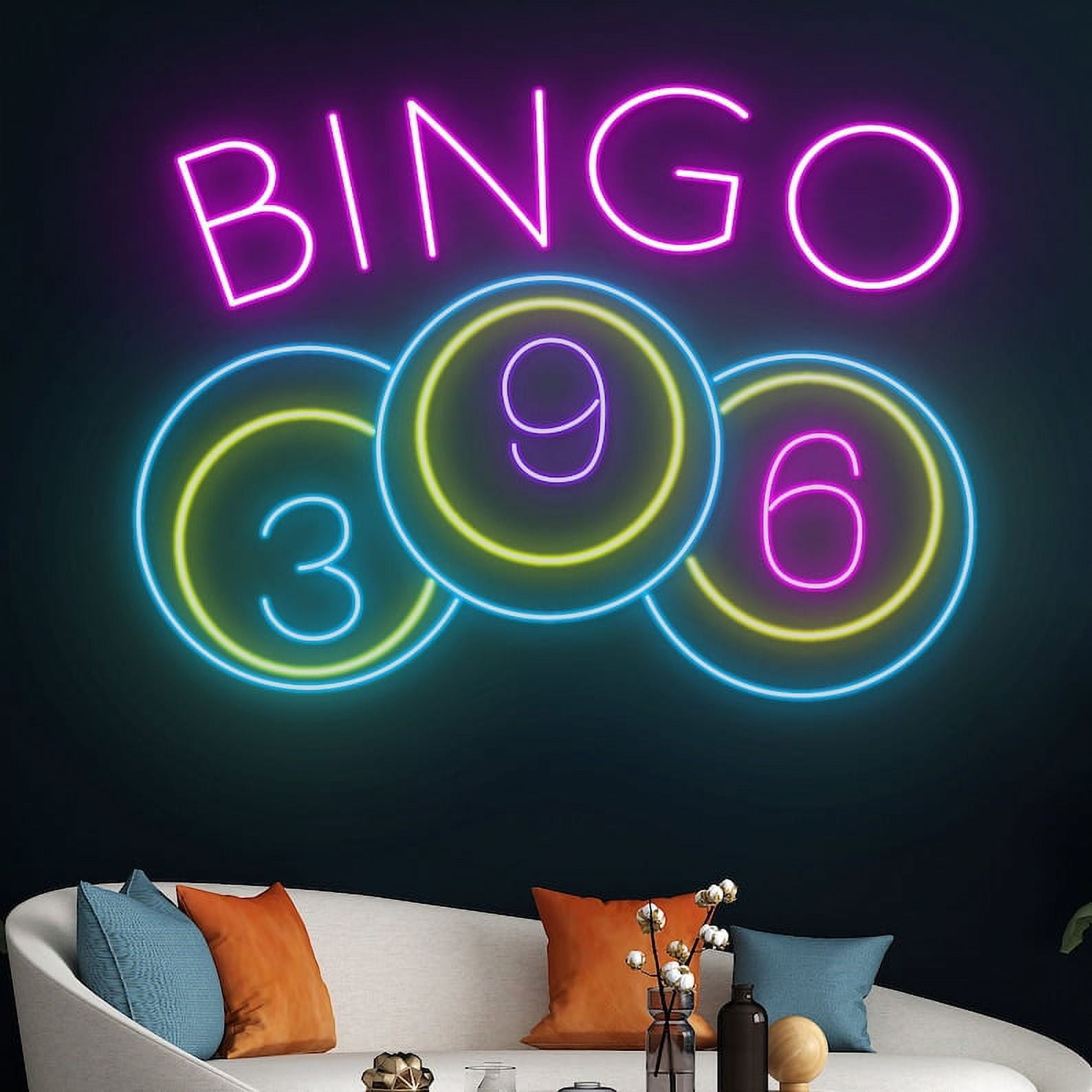 Handmadetneonsign Bingo Led Sign, Bingo Led Lights, Bingo Neon Sign ...