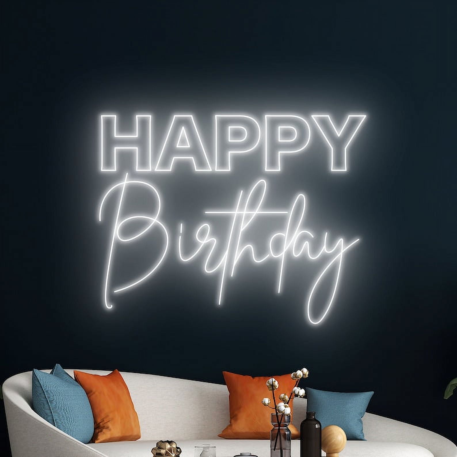 Handmadetneonsign Birthday Led Sign, Happy birthday Neon Sign, Best ...
