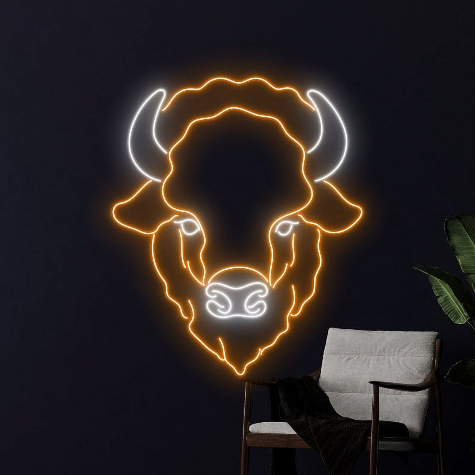 Handmadetneonsign Bison Led Sign, Bison Led Lights, Bison Lovers Neon ...