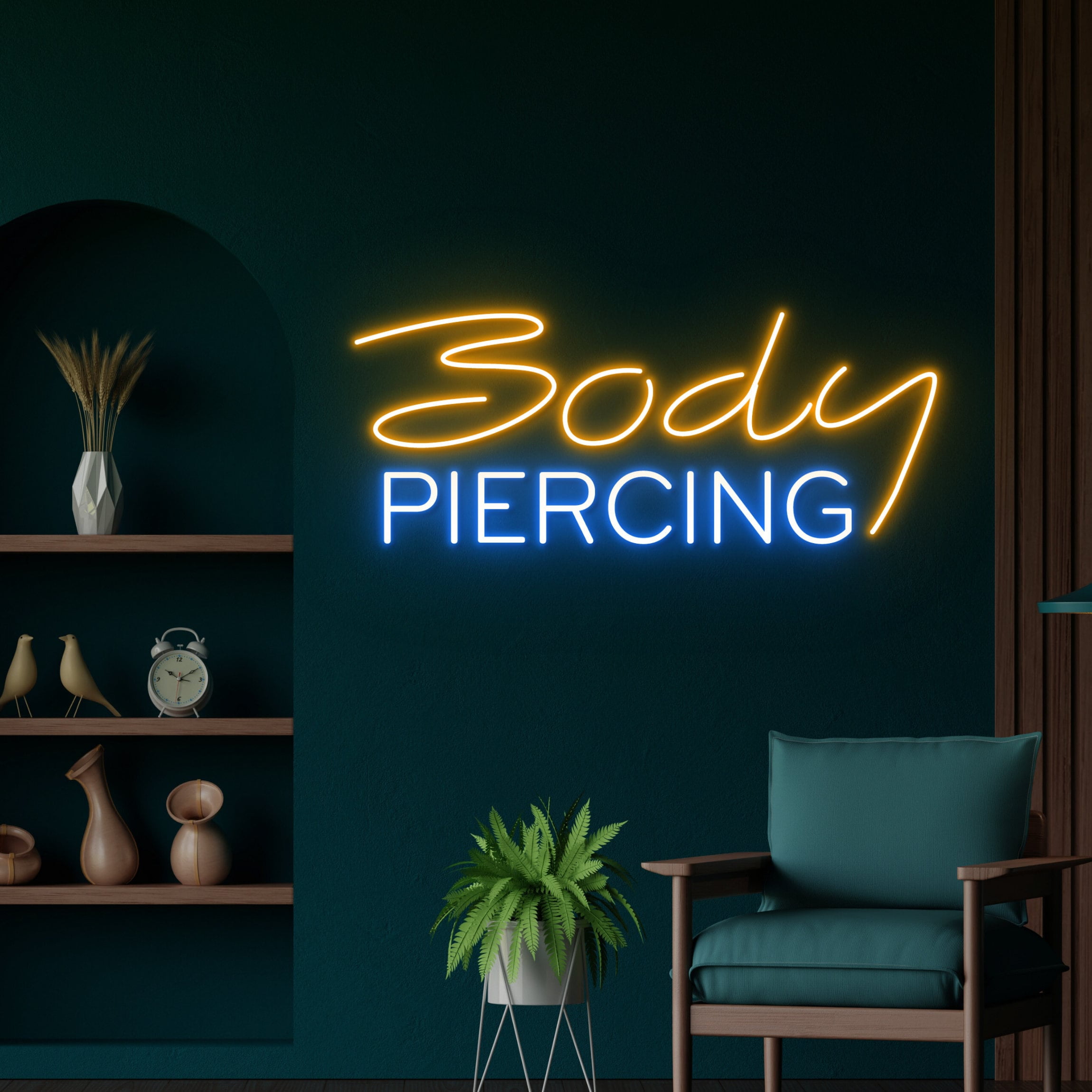 Handmadetneonsign Body Piercing Open Led Neon Sign, Piercing Led Sign ...