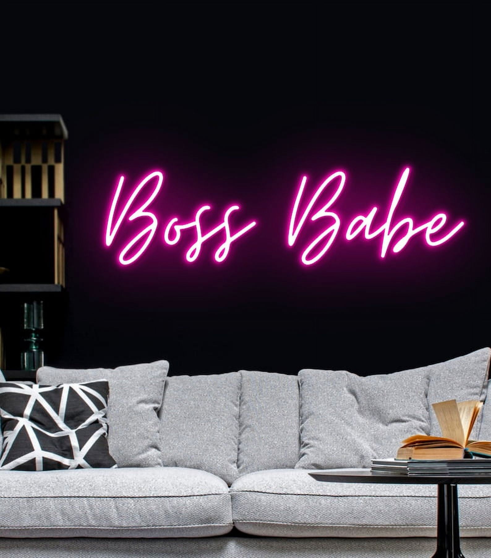 Handmadetneonsign Boss Babe Custom Girl's Room LED Neon Sign Night ...