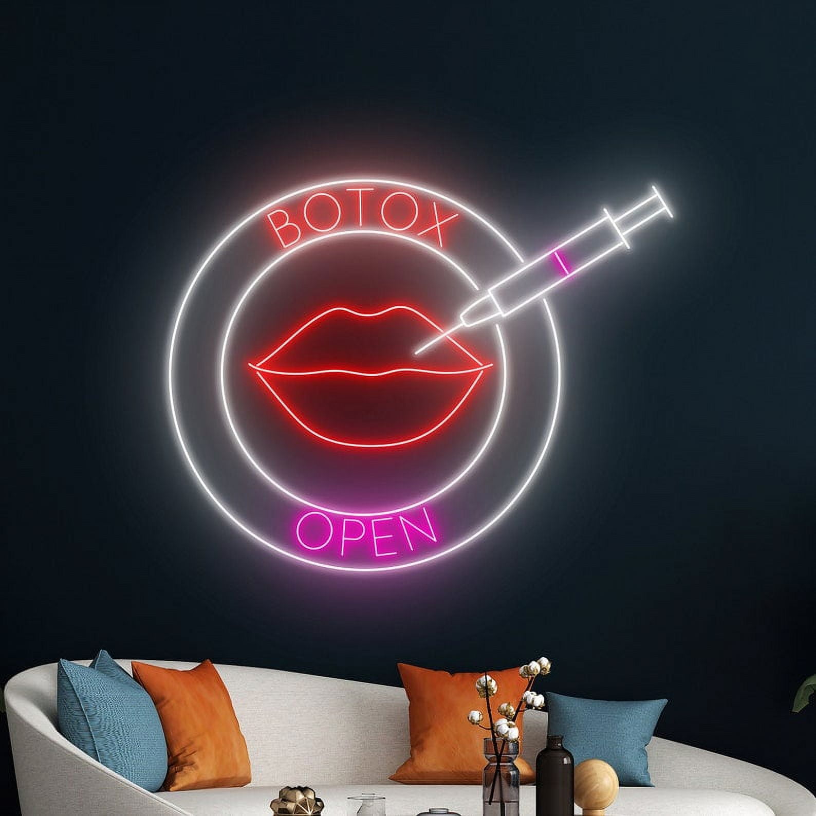 Handmadetneonsign Botox Open Neon Sign, Botox Filler Led Sign, Botox ...