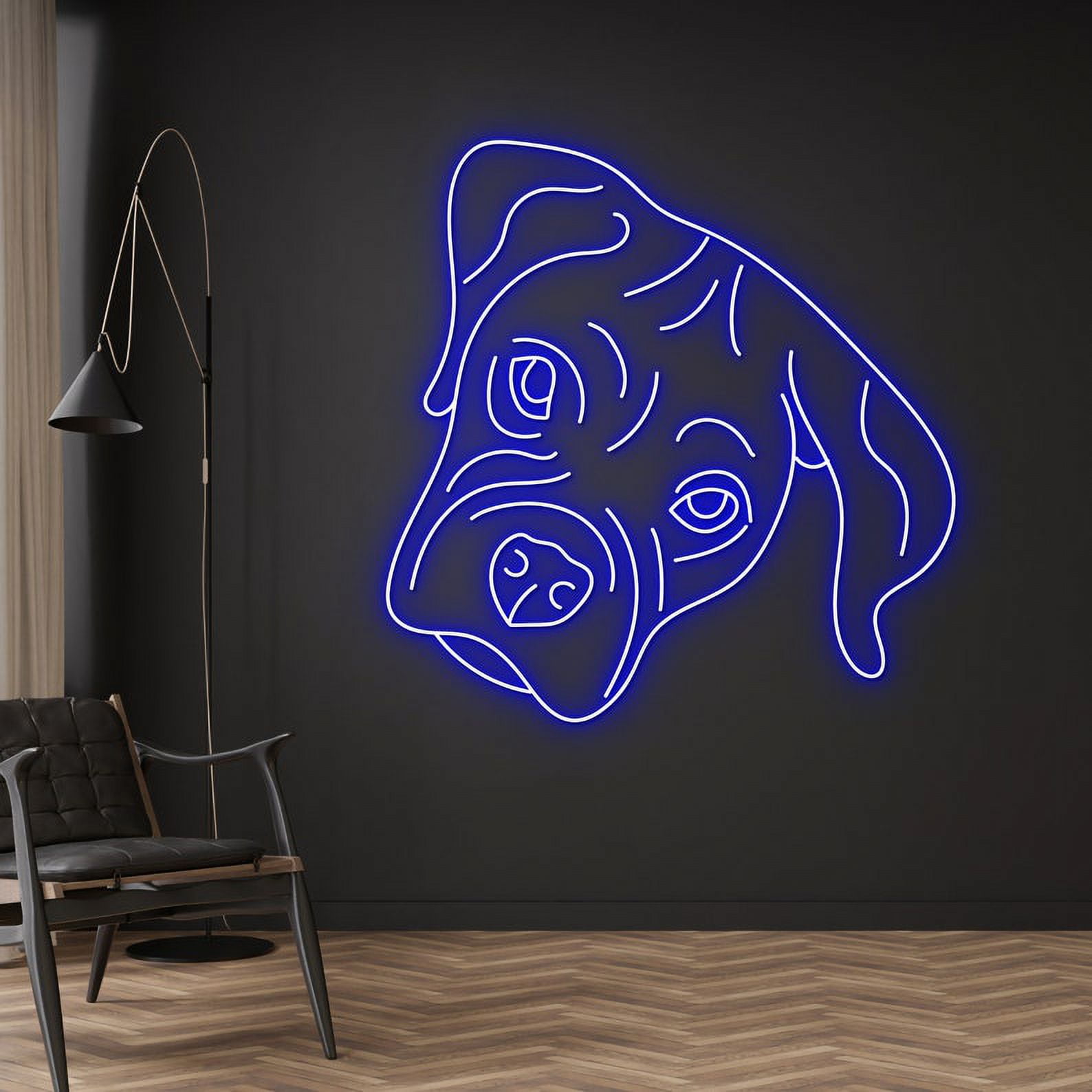 Handmadetneonsign Boxer Puppy Neon Sign, Labrador Retriever Led Neon ...