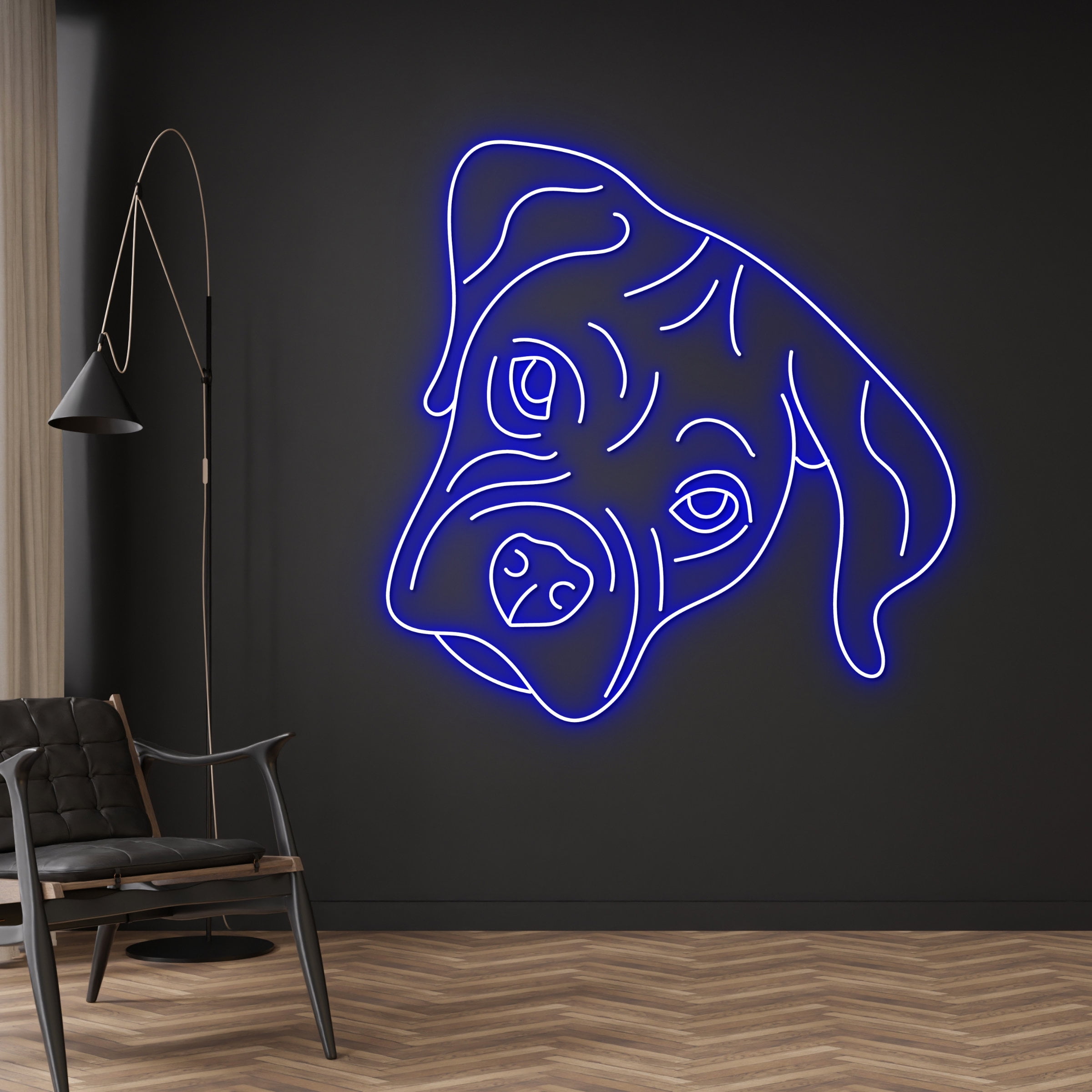 Handmadetneonsign Boxer Puppy Neon Sign, Labrador Retriever Led Neon ...