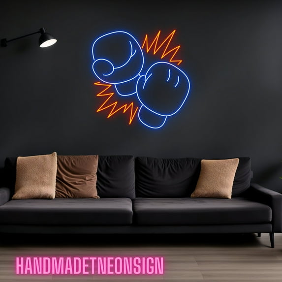 Handmadetneonsign Boxing Gloves Neon Sign, Boxing Gloves Led Sign ...