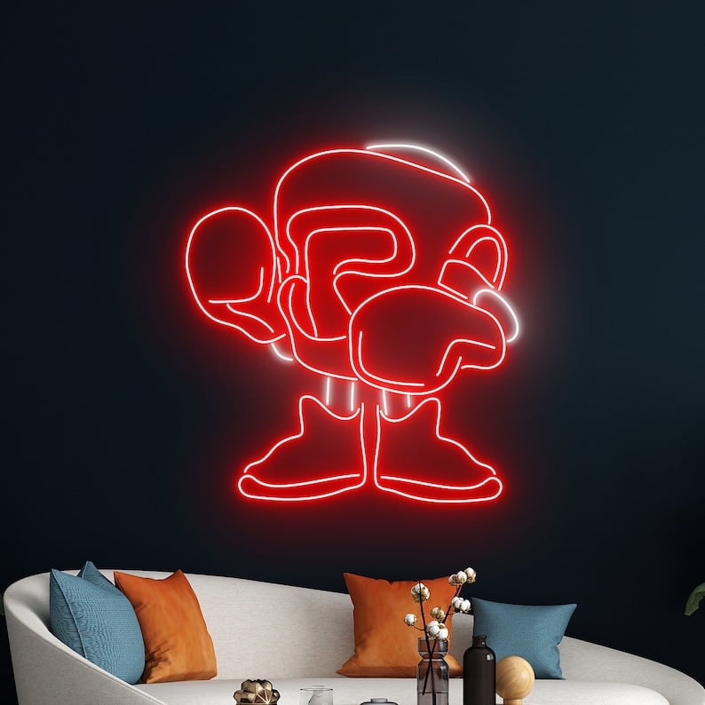 Handmadetneonsign Boxing Neon Sign, Boxing Gloves Led Sign, Boxing ...