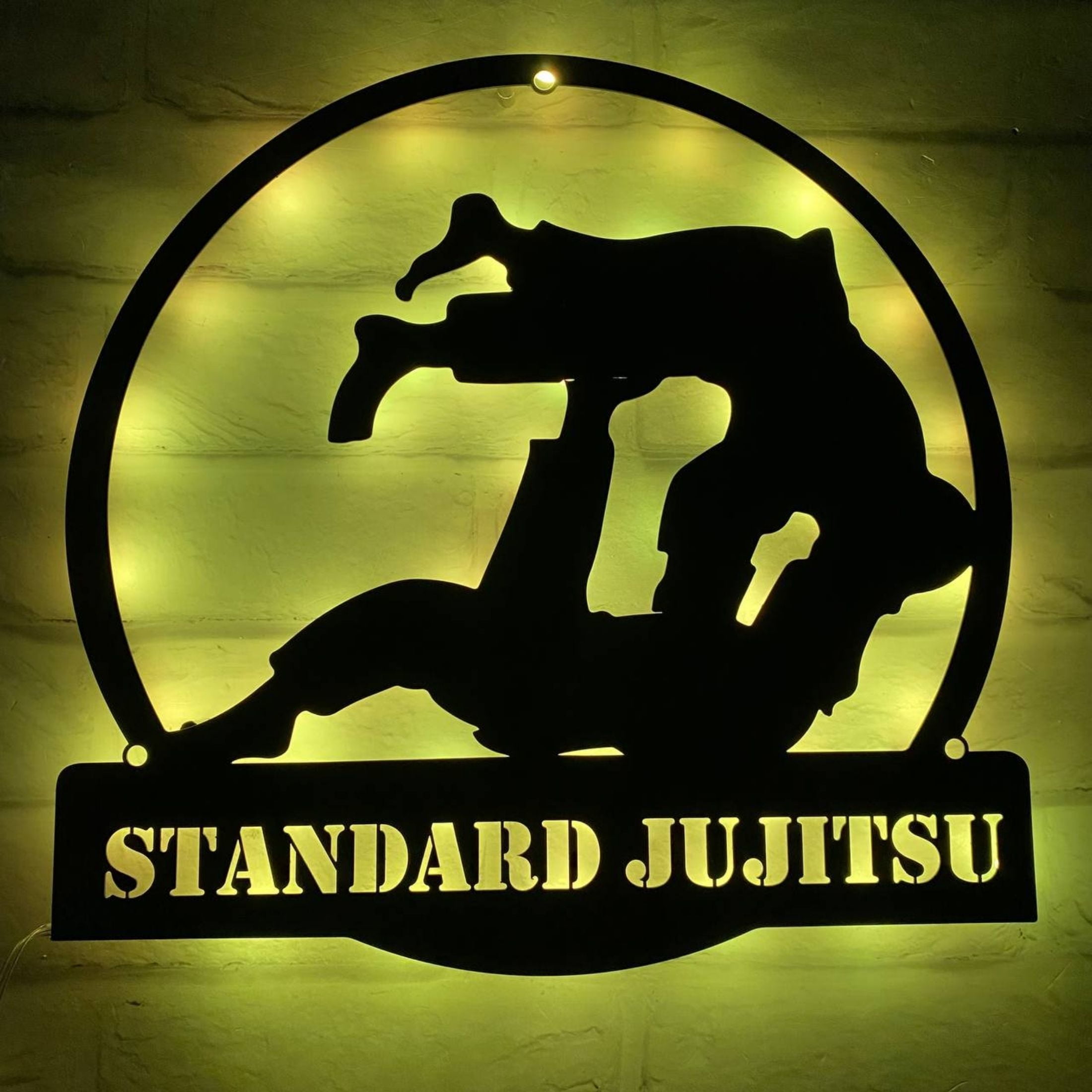 Handmadetneonsign Brazilian Jiu Jitsu Metal Wall Art Light, Dojo Metal ...