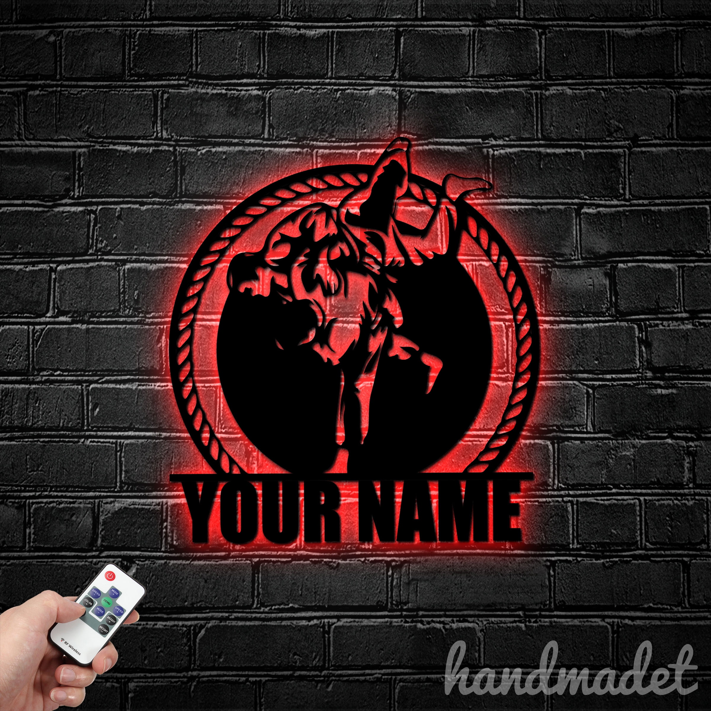 Handmadetneonsign Brazilian Jiu Jitsu Metal Wall Art Light, Jiu Jitsu ...