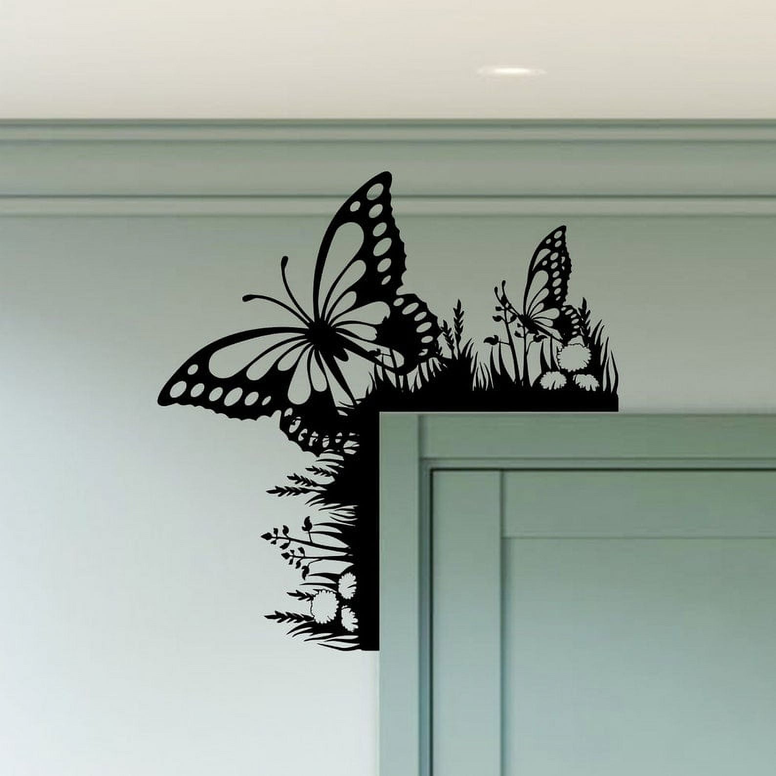 Handmadetneonsign Butterfly Door Corner Sign, Butterfly Metal Door ...