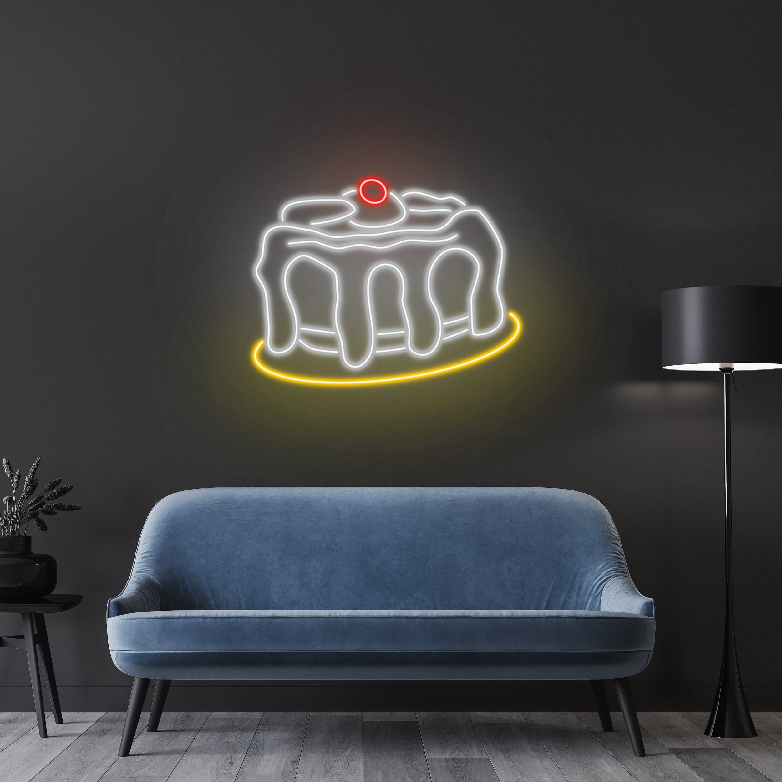 Handmadetneonsign Cake neon sign, cake led neon, sweet shop led light ...