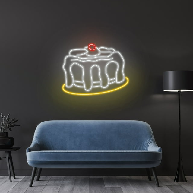 Handmadetneonsign Cake neon sign, cake led neon, sweet shop led light ...