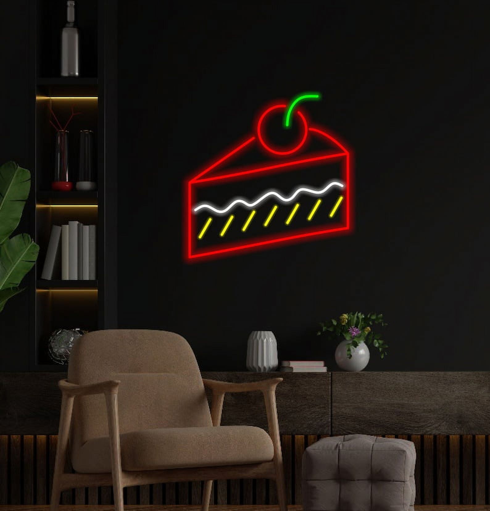 Handmadetneonsign Cake neon sign, cake led neon, sweet shop led light ...