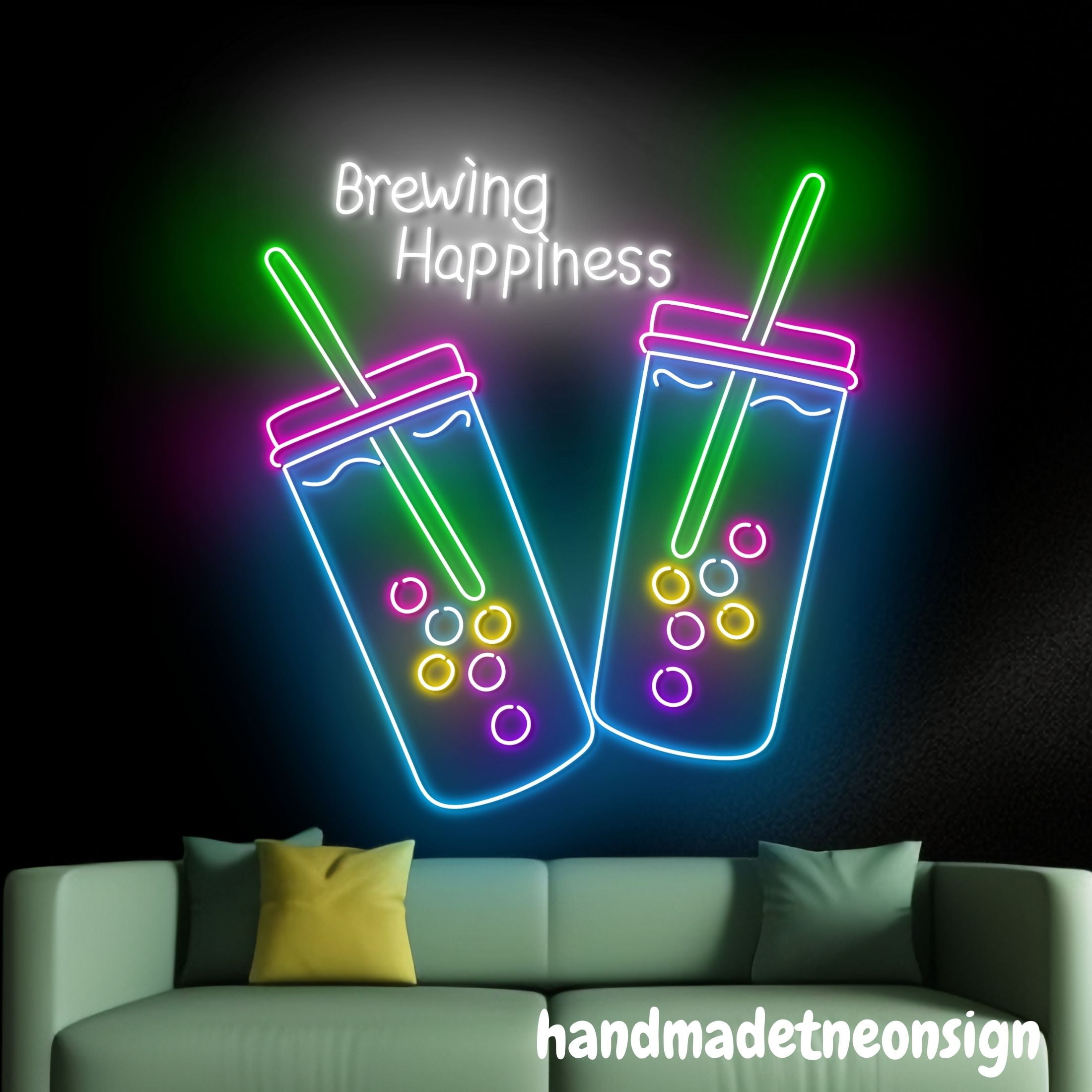 Handmadetneonsign Capybara Reading Neon Sign, Capybara Led Light, Kids ...