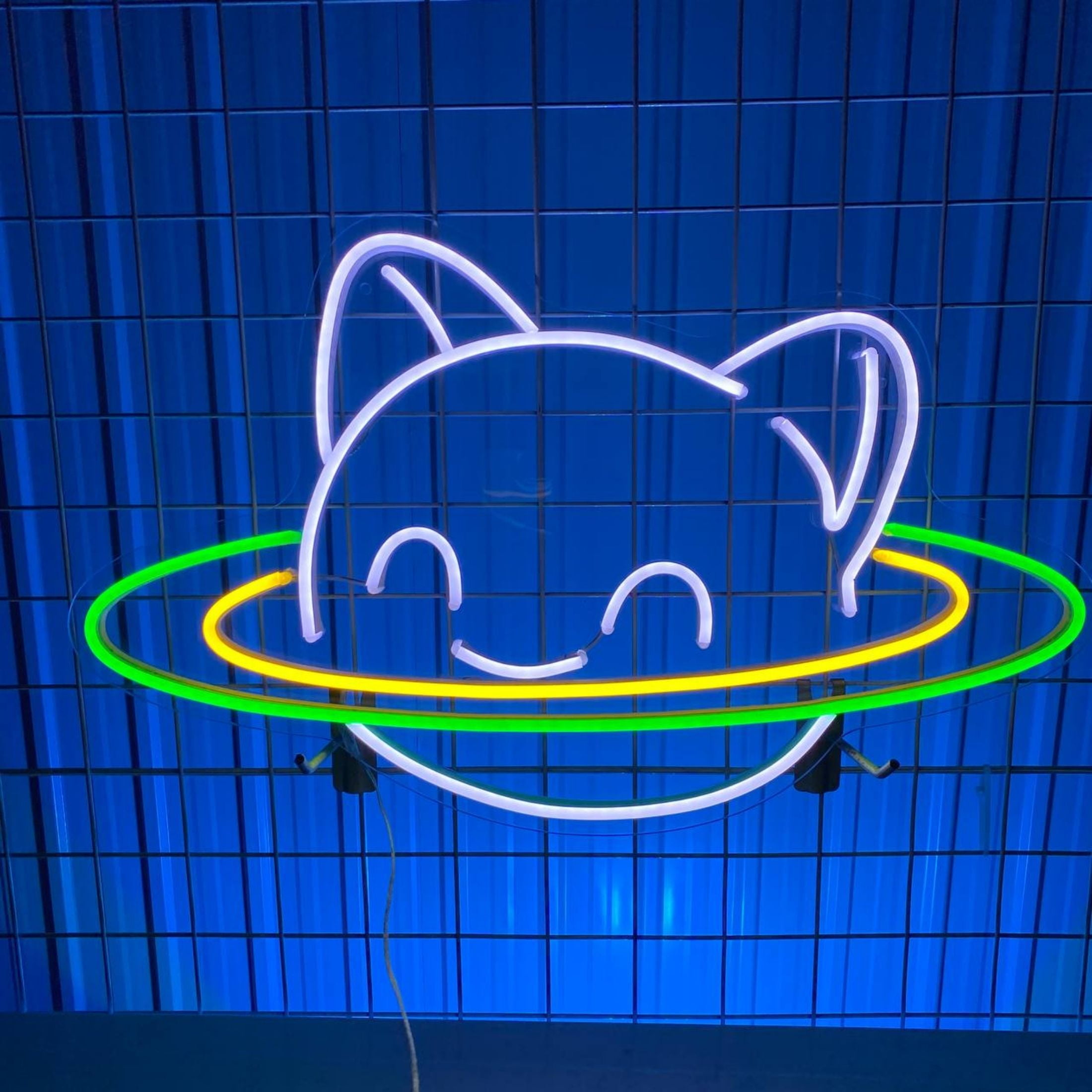 Handmadetneonsign Cat Neon Sign, Pet Cat Spa Wall Art Decor, Cat Light ...