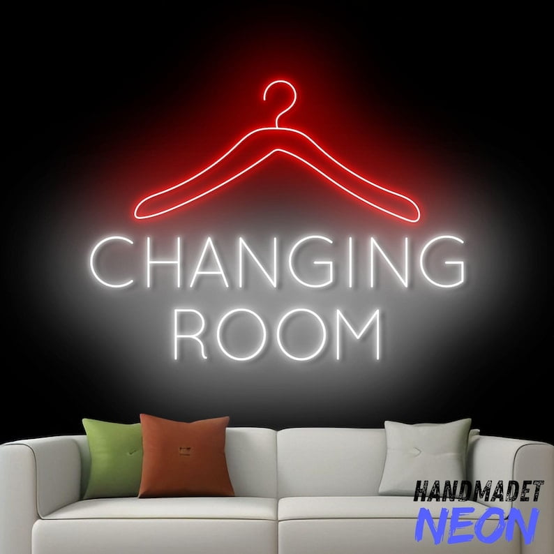 Handmadetneonsign Changing Room Neon Sign, Fitting Rooms Led Sign ...