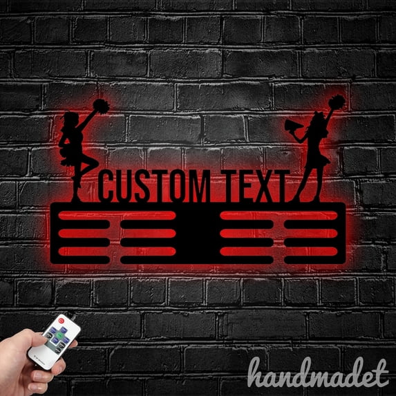 Handmadetneonsign Cheerleading Metal Wall Art, Cheerleading Metal Sign ...