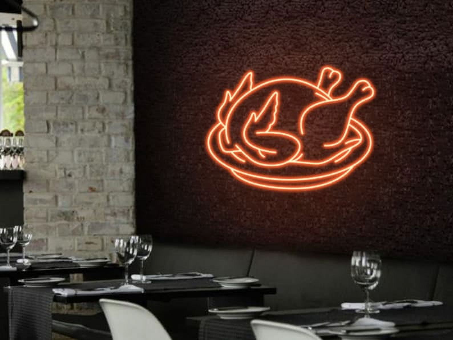 Handmadetneonsign Chicken Neon Sign, Chicken Shop Led Sign, Wall Decor ...