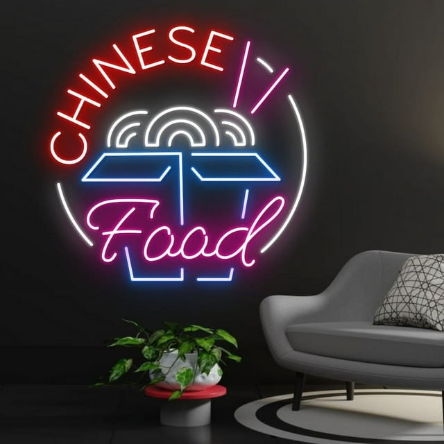 Handmadetneonsign Chinese Food Led Sign, Chinese Noodles Neon Light ...