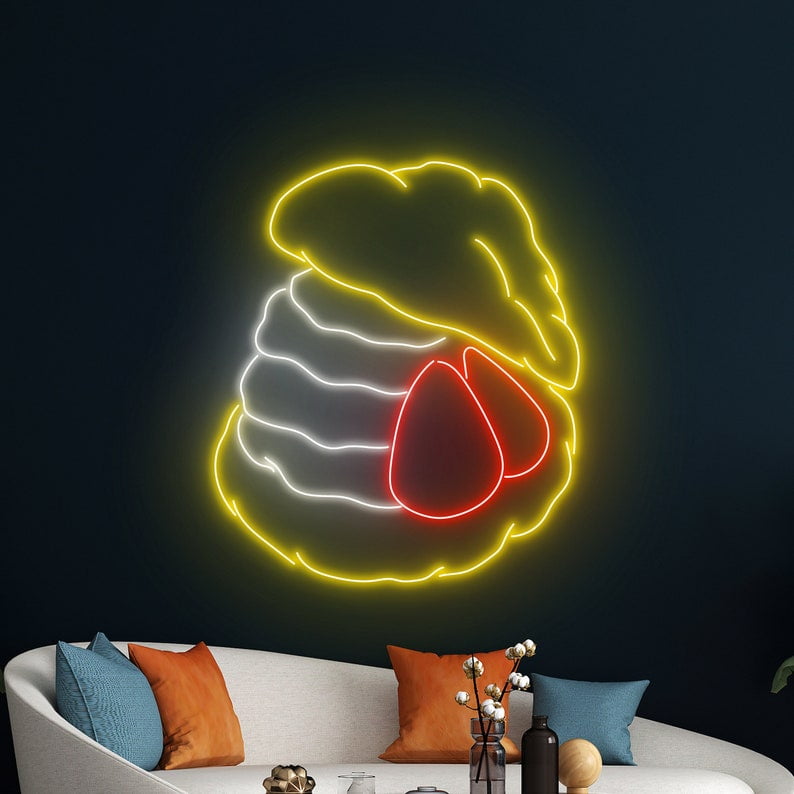 Handmadetneonsign Choux Neon Sign, Choux Pastry Wall Art Decor, Choux ...