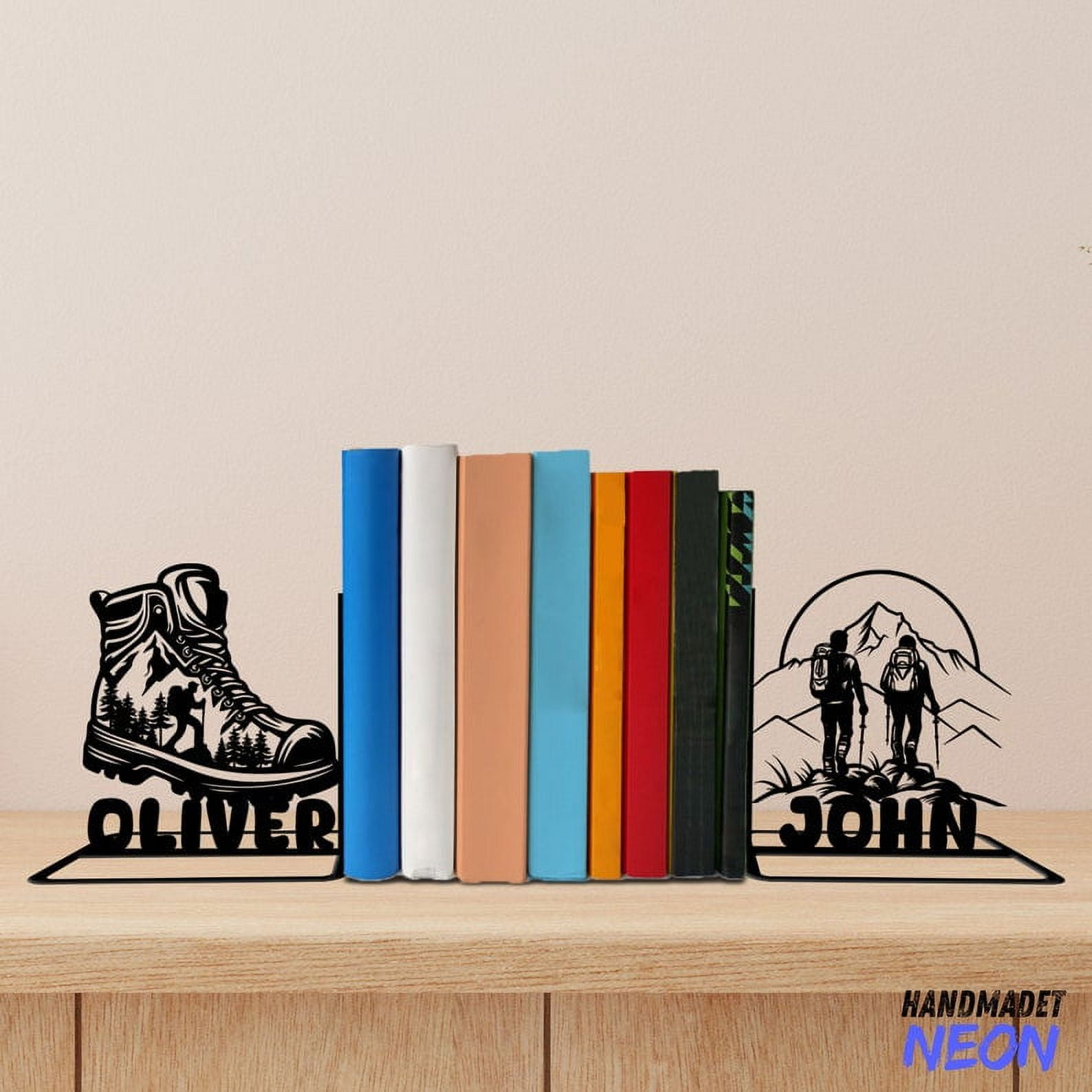 Handmadetneonsign Climber Metal Bookends Climber Name Bookend, Climbing ...
