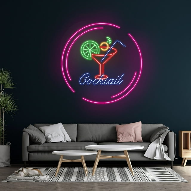 Handmadetneonsign Cocktail Led Sign, Pub Led Sign, Wall Decor ...